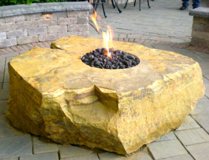 Fire-boulder – Fireboulder.com | Natural Stone, Fire Pits, Fireplaces ...